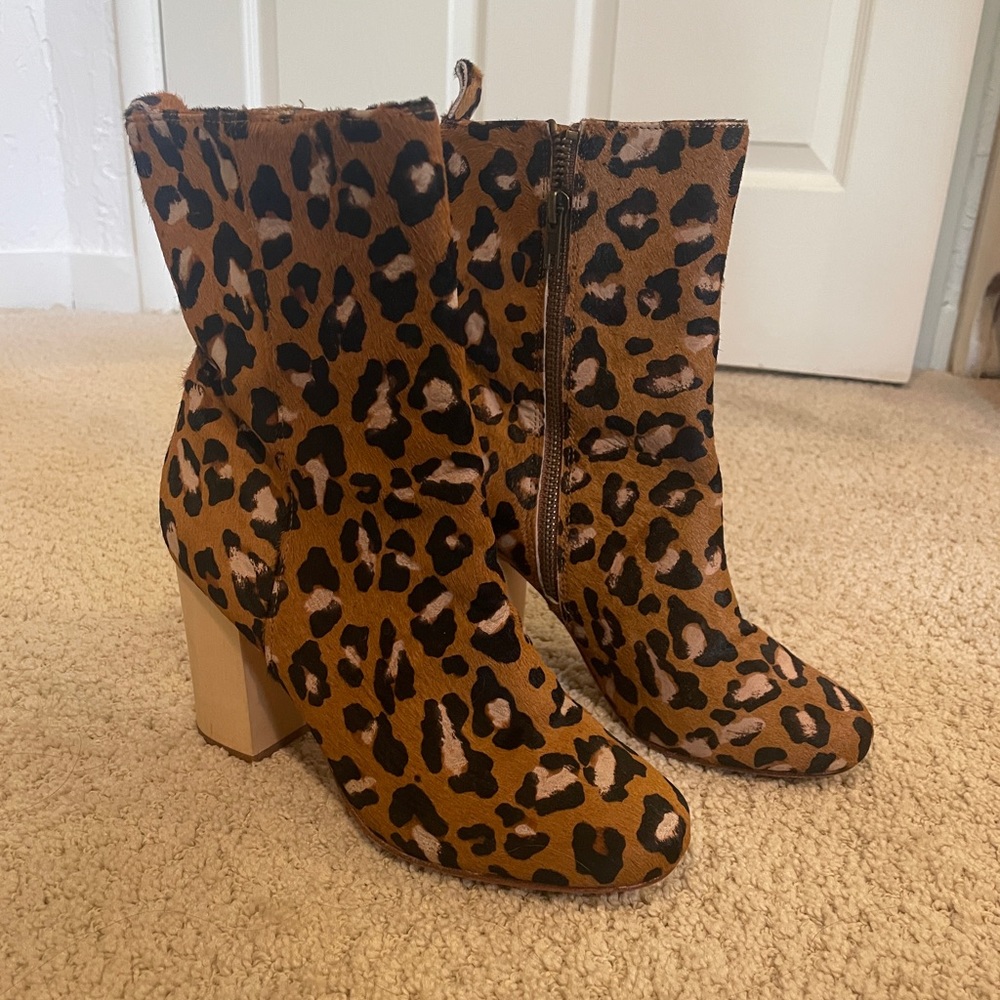 Anthropologie X Faryl Robin Leopard Print Calf Hair B… - Gem